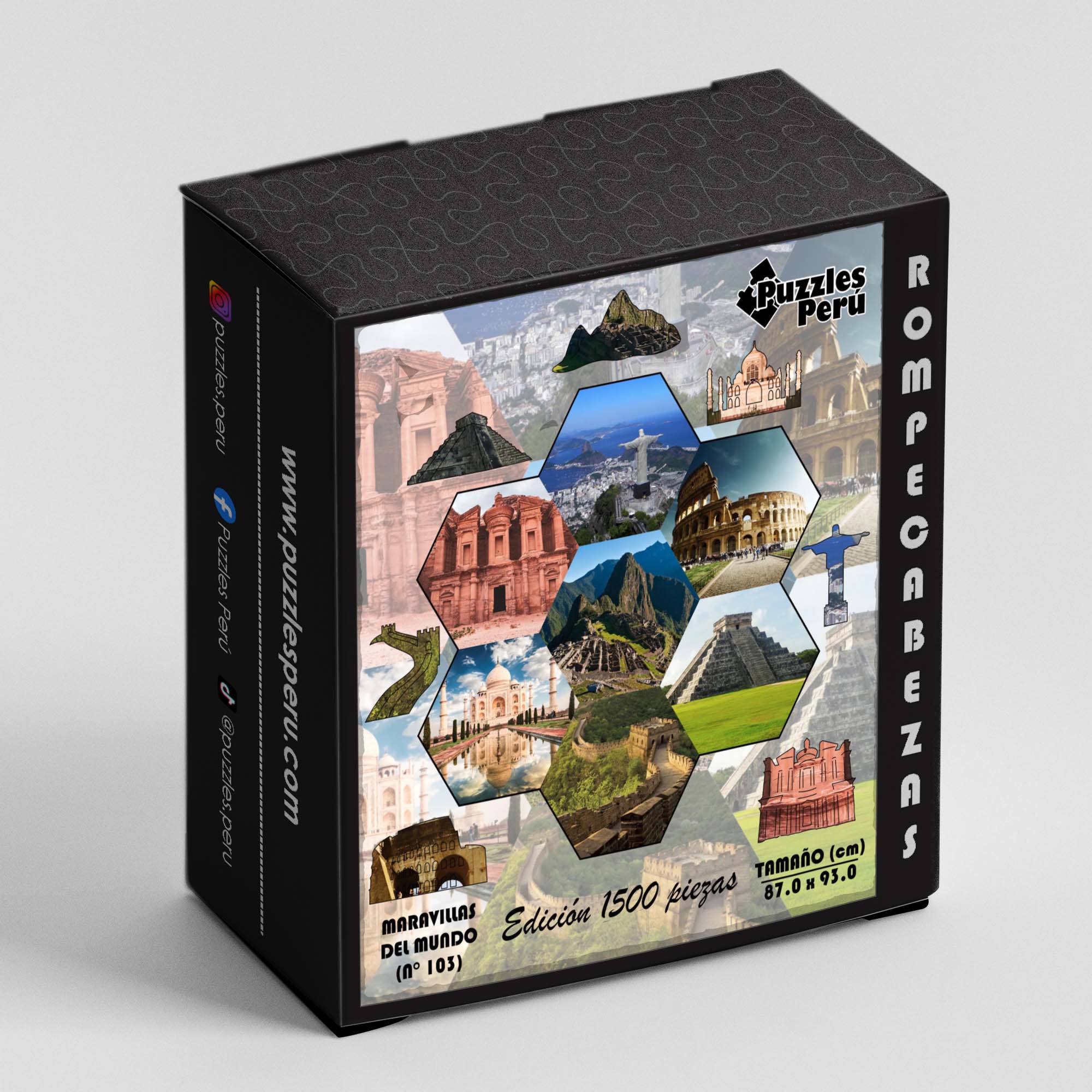 Rompecabezas Pers.Maravillas del Mundo de 1500 Piezas C:103 Puzzles Pe ...