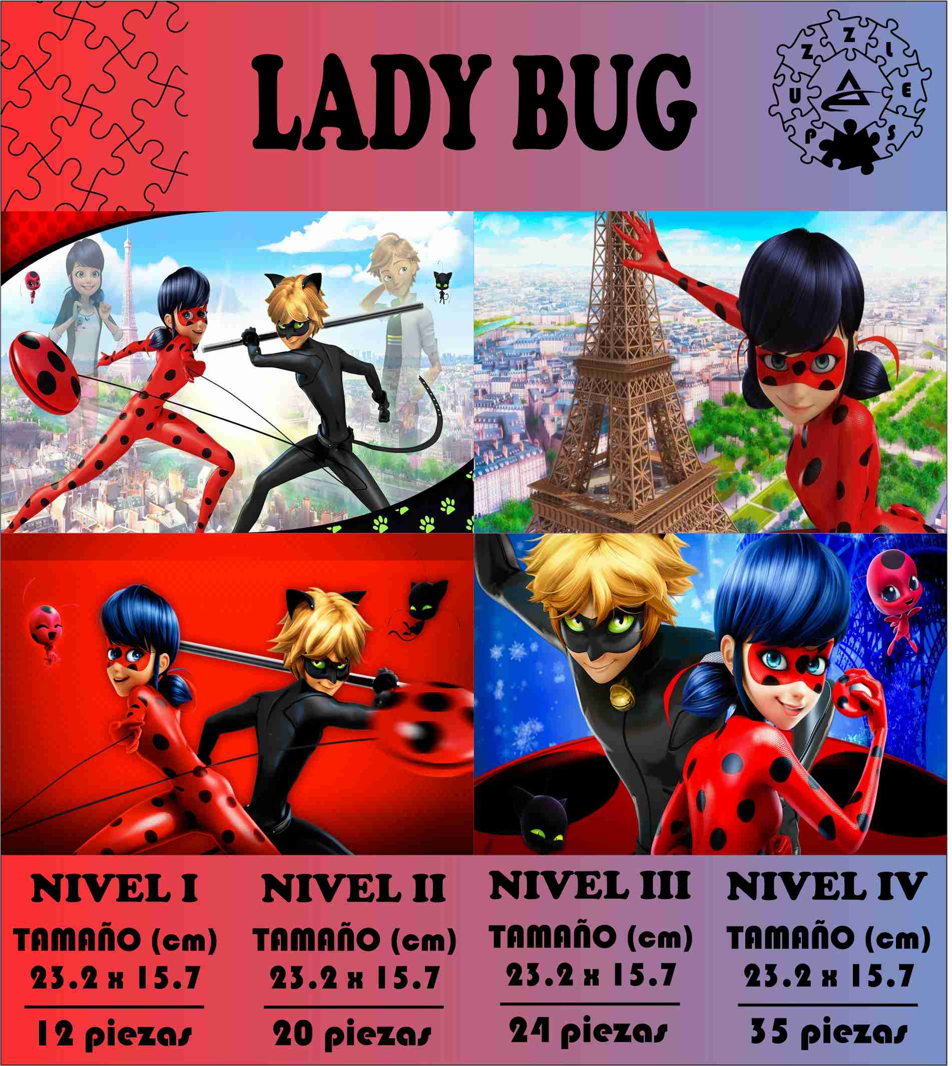 Rompecabezas de Ladybug y personalizados| Puzzles Per£ – PUZZLES PERU